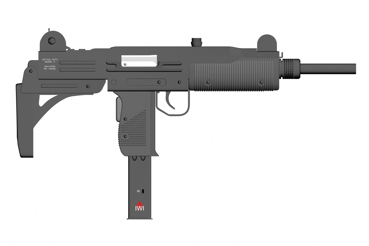 UZI - 模型A.3D模型 - TurboSquid 1254320