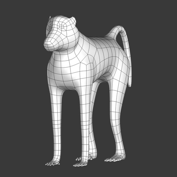 3D baboon mesh model - TurboSquid 1254328