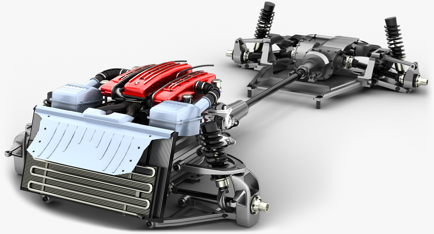 Chassis Ff Awd Tipo Model Turbosquid 1254404