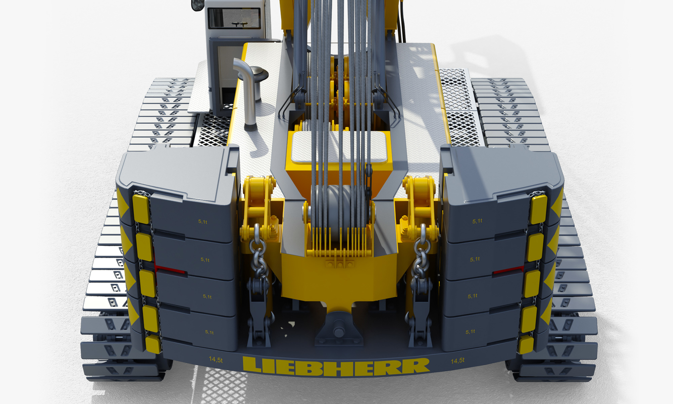 Liebherr mechanical cable clamshell 3D model - TurboSquid 1254422