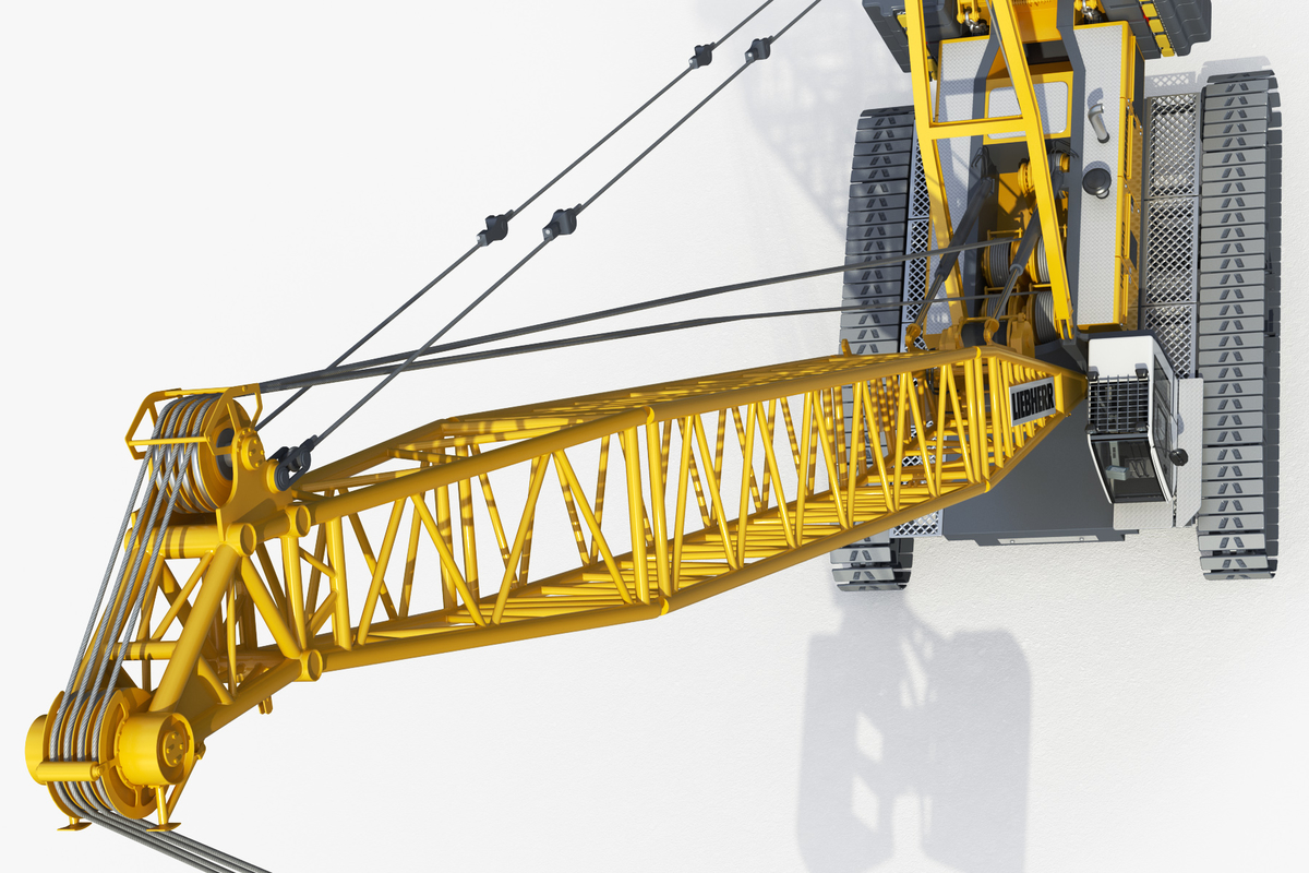Liebherr mechanical cable clamshell 3D model - TurboSquid 1254422