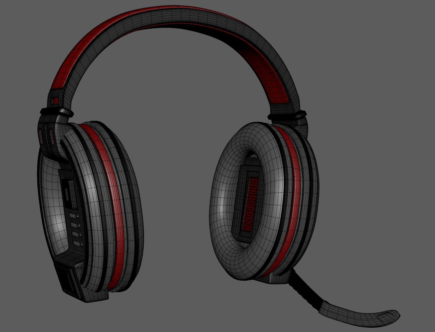 Headphones gamer head 3D - TurboSquid 1254418