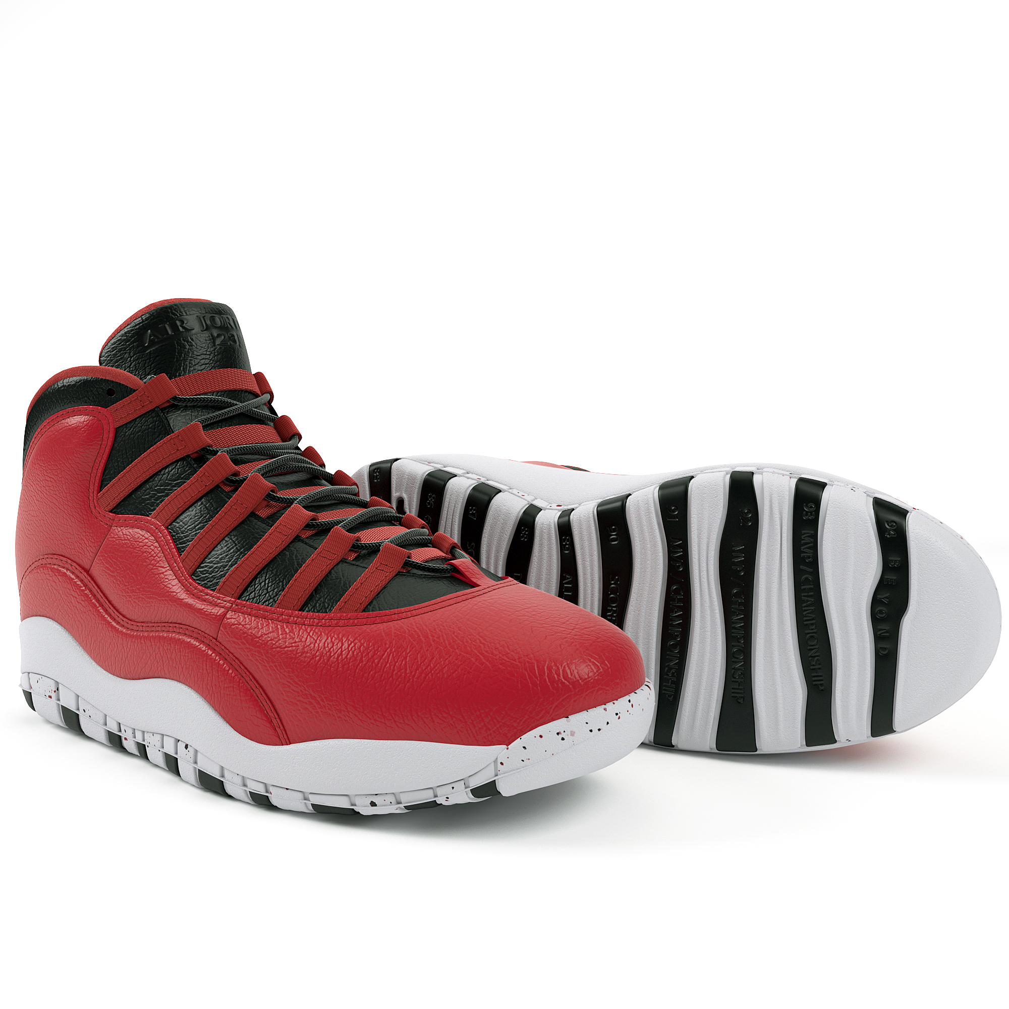 Air jordan 10 retro 3D - TurboSquid 1254477