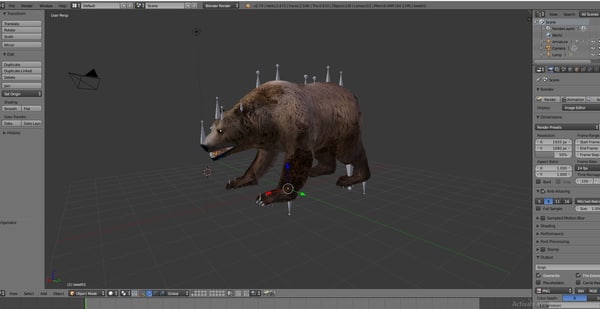 Bear rigged 3D model - TurboSquid 1254559