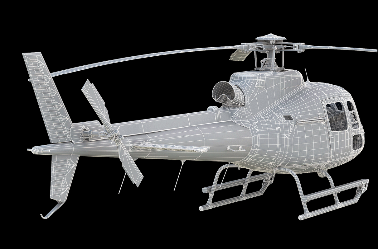 eurocopter h125 3d model