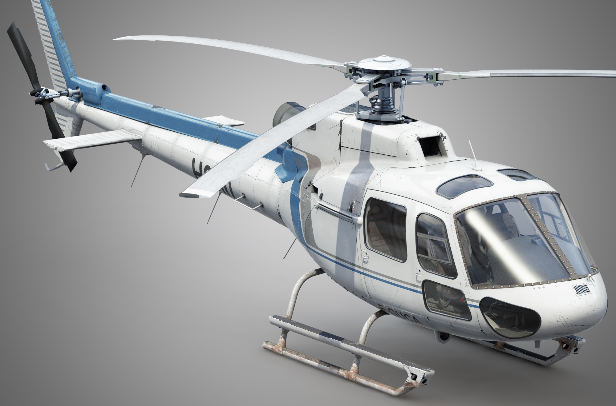 eurocopter h125 3d model