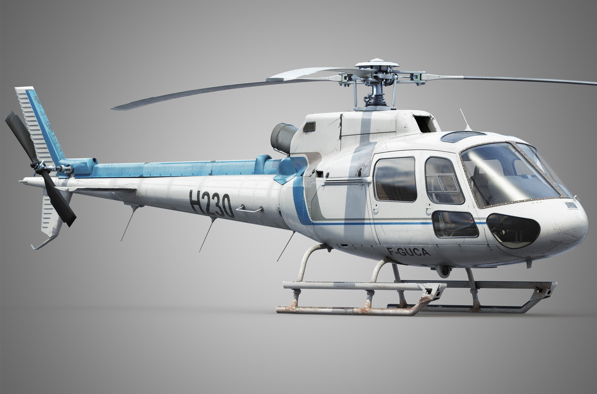 eurocopter h125 3d model