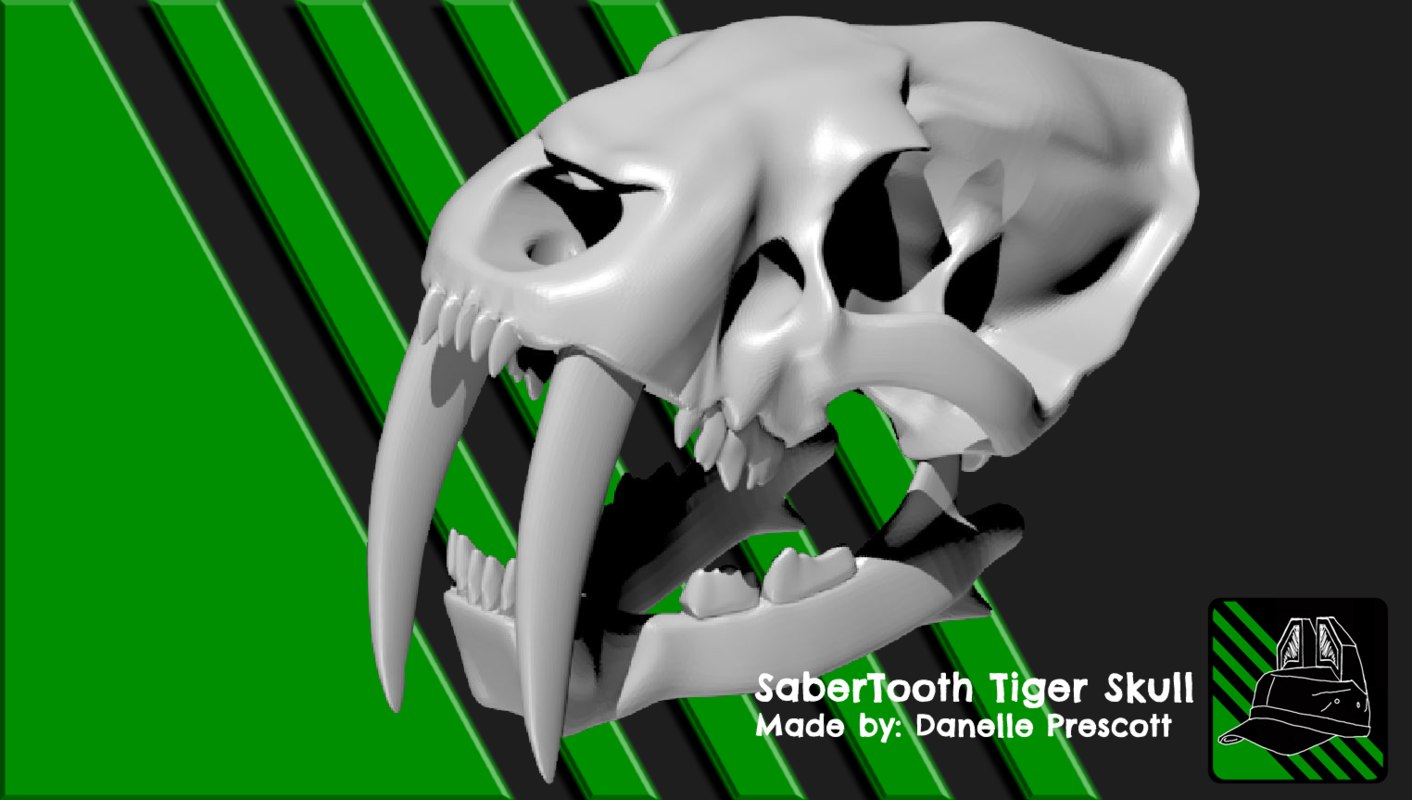 SabreTooth Tiger Skull [适用于3D打印]3D模型 - TurboSquid 1254781