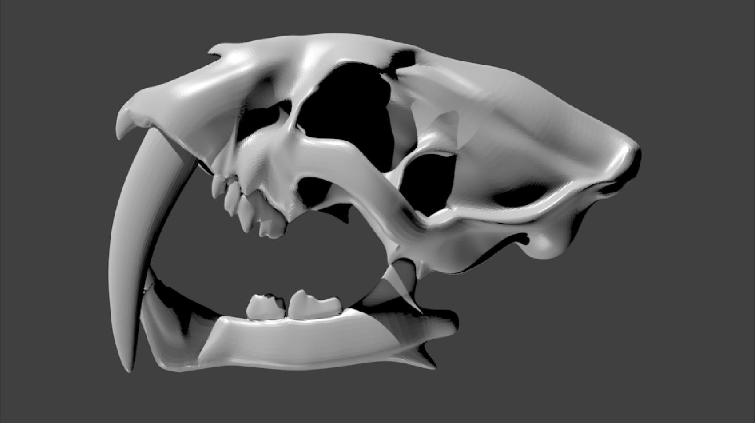 3D saber tooth tiger model - TurboSquid 1254781