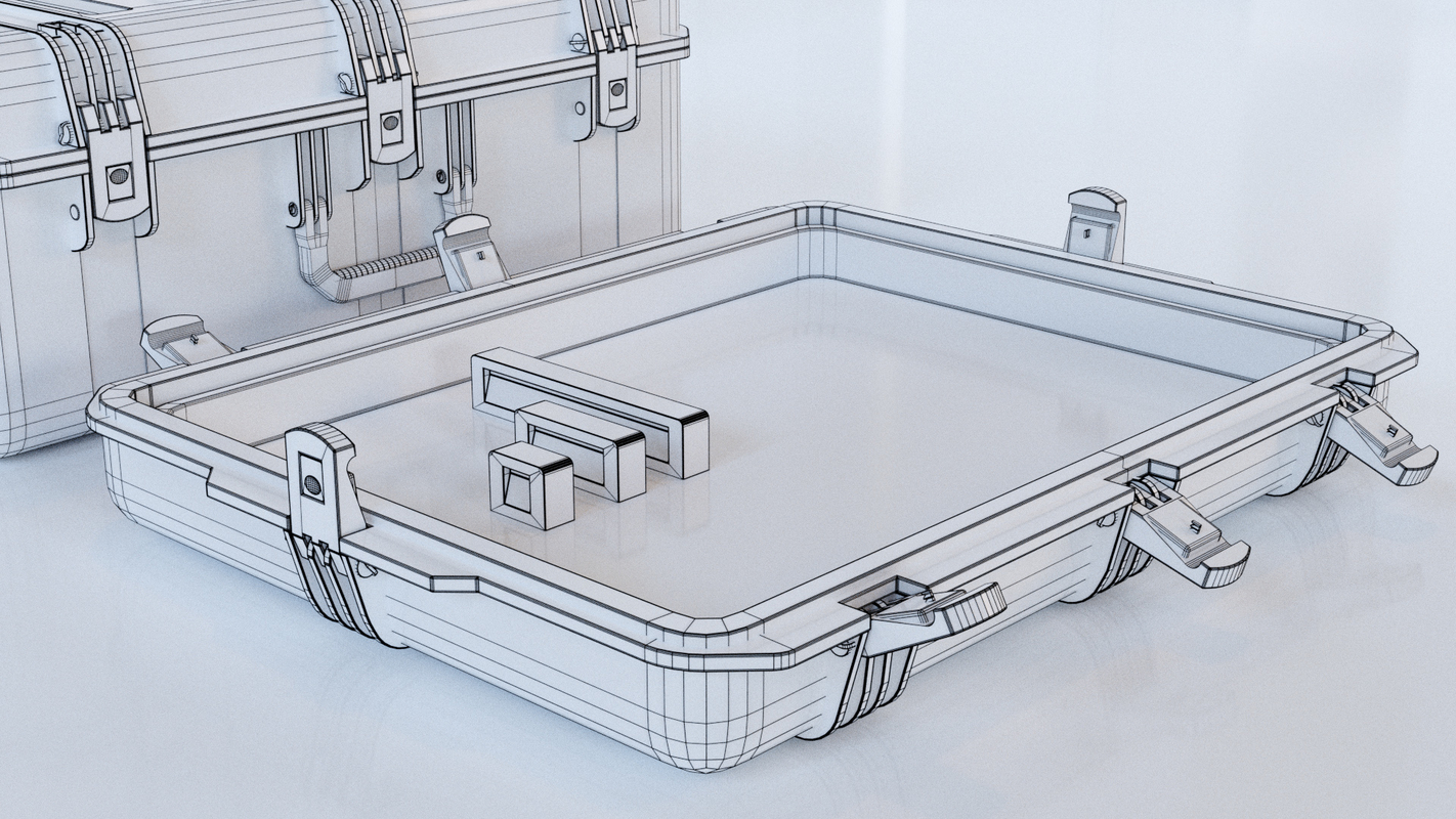 3D gun boxes scifi - - TurboSquid 1254805