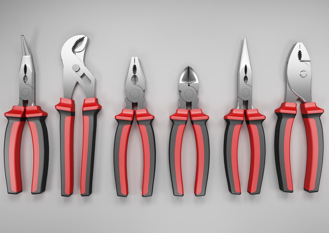 3D model plier set - TurboSquid 1255093