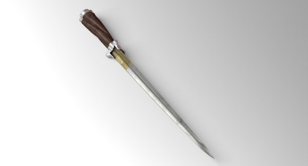 Tri-edge german dagger 3D - TurboSquid 1252524