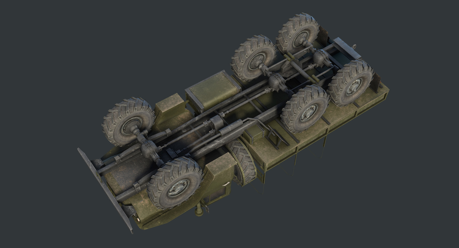 3D low-poly army truck ural-375 - TurboSquid 1254971