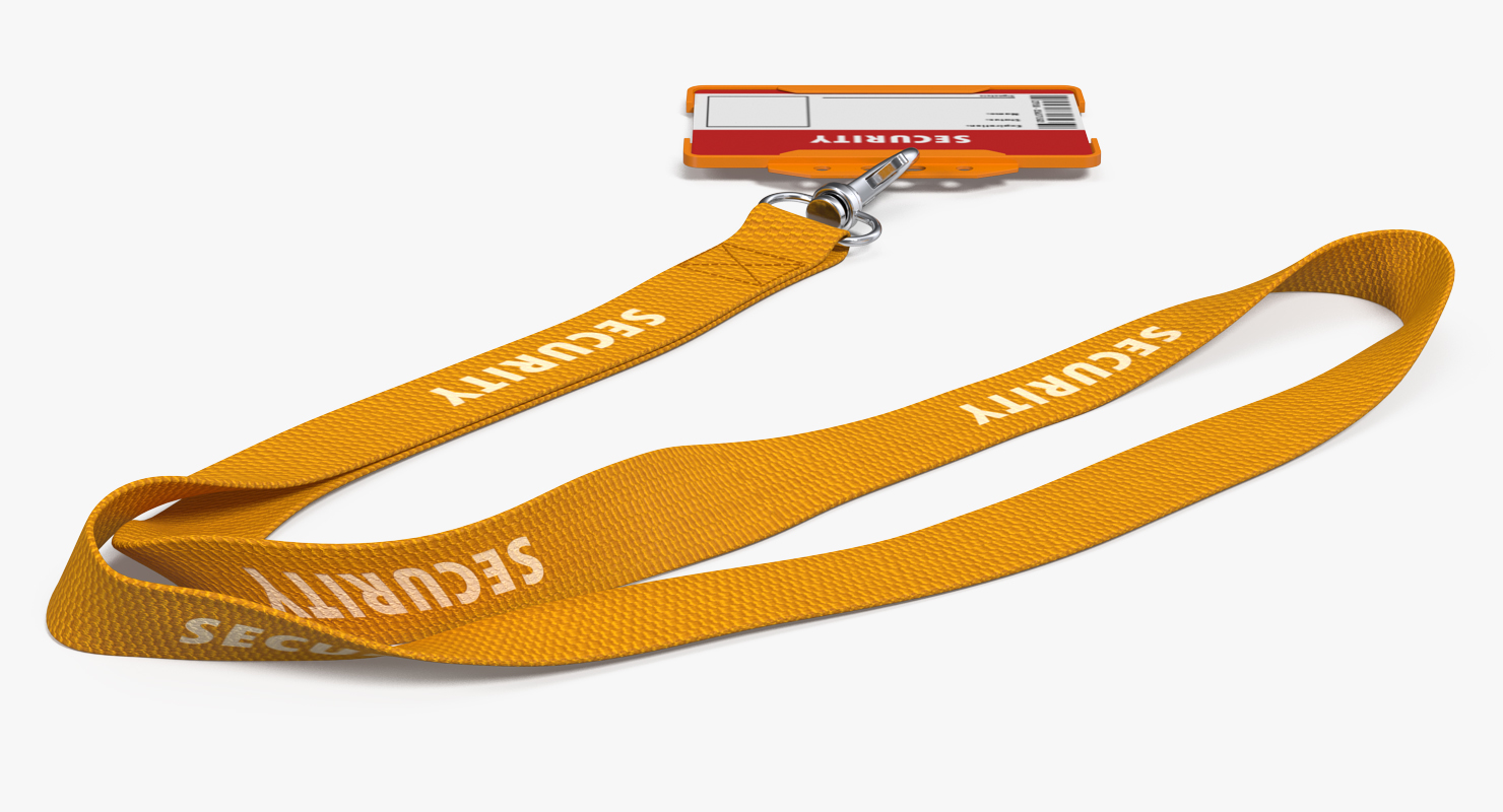 3D security lanyard id card model - TurboSquid 1255614