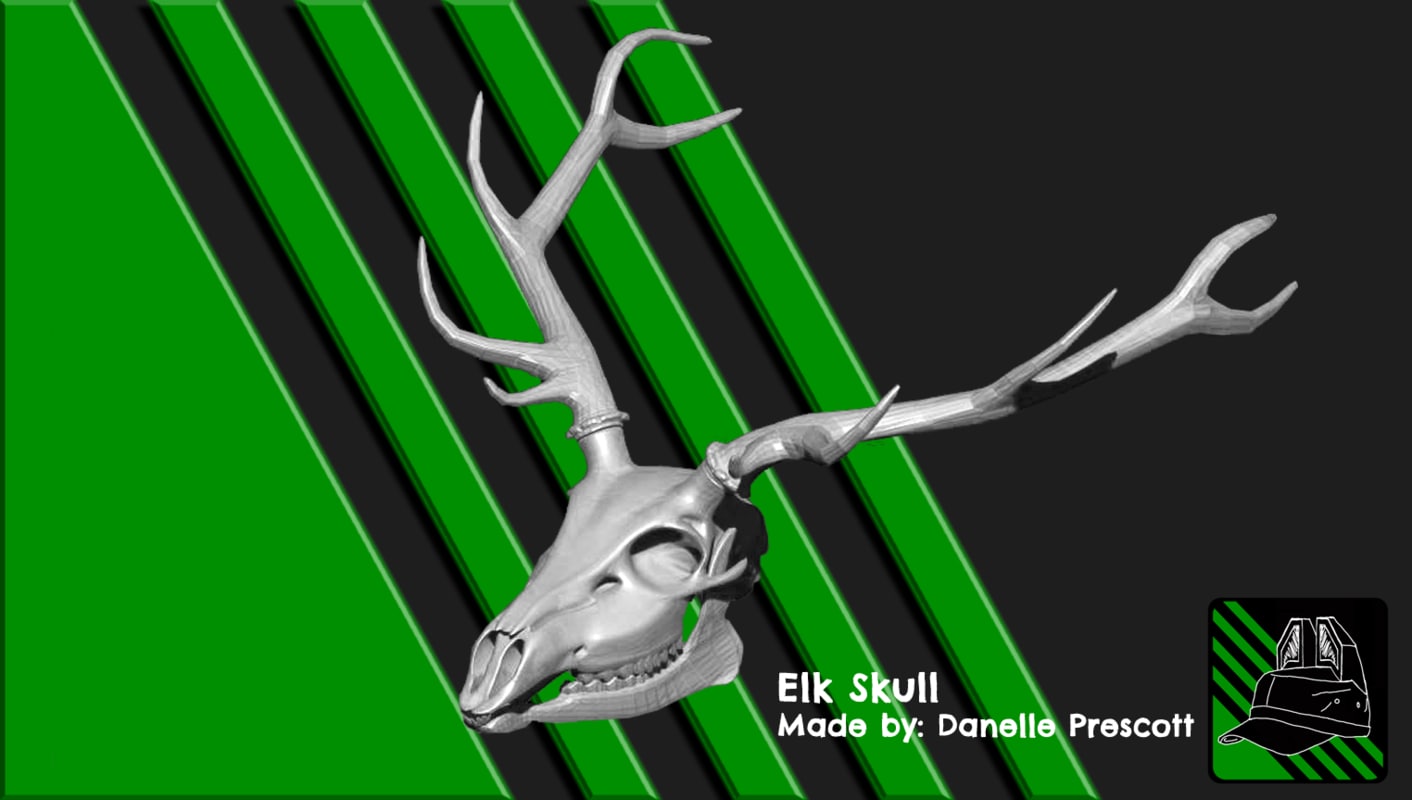 3D model elk skull print - TurboSquid 1255021