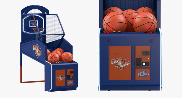 Arcade basketball machine balls 3D model - TurboSquid 1255238