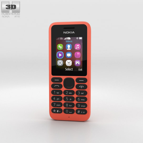 Nokia 130 Red 3D 모델 - TurboSquid 1255090