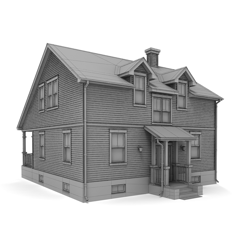 3D model two-story cottage 47 - TurboSquid 1255253