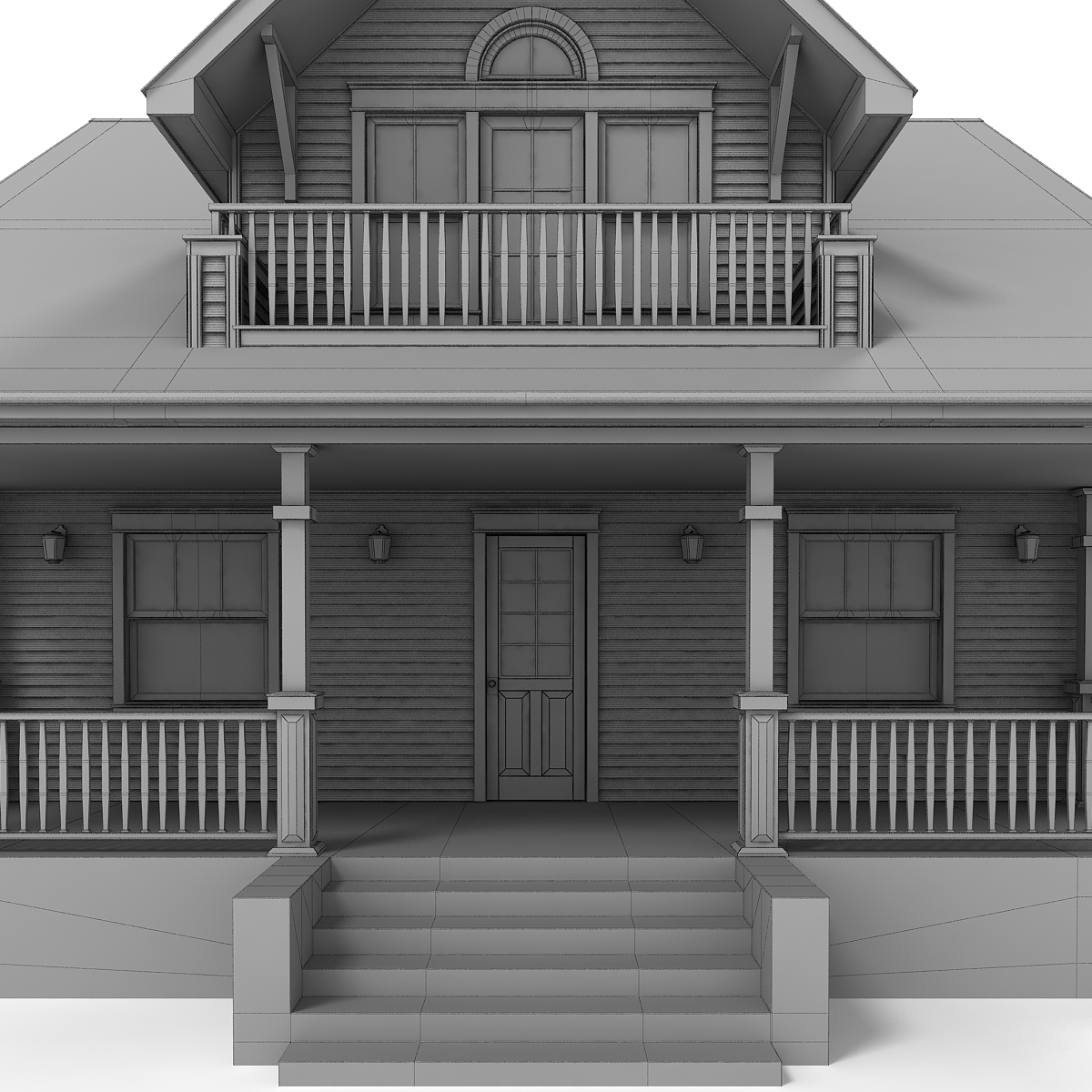 3D model two-story cottage 47 - TurboSquid 1255253