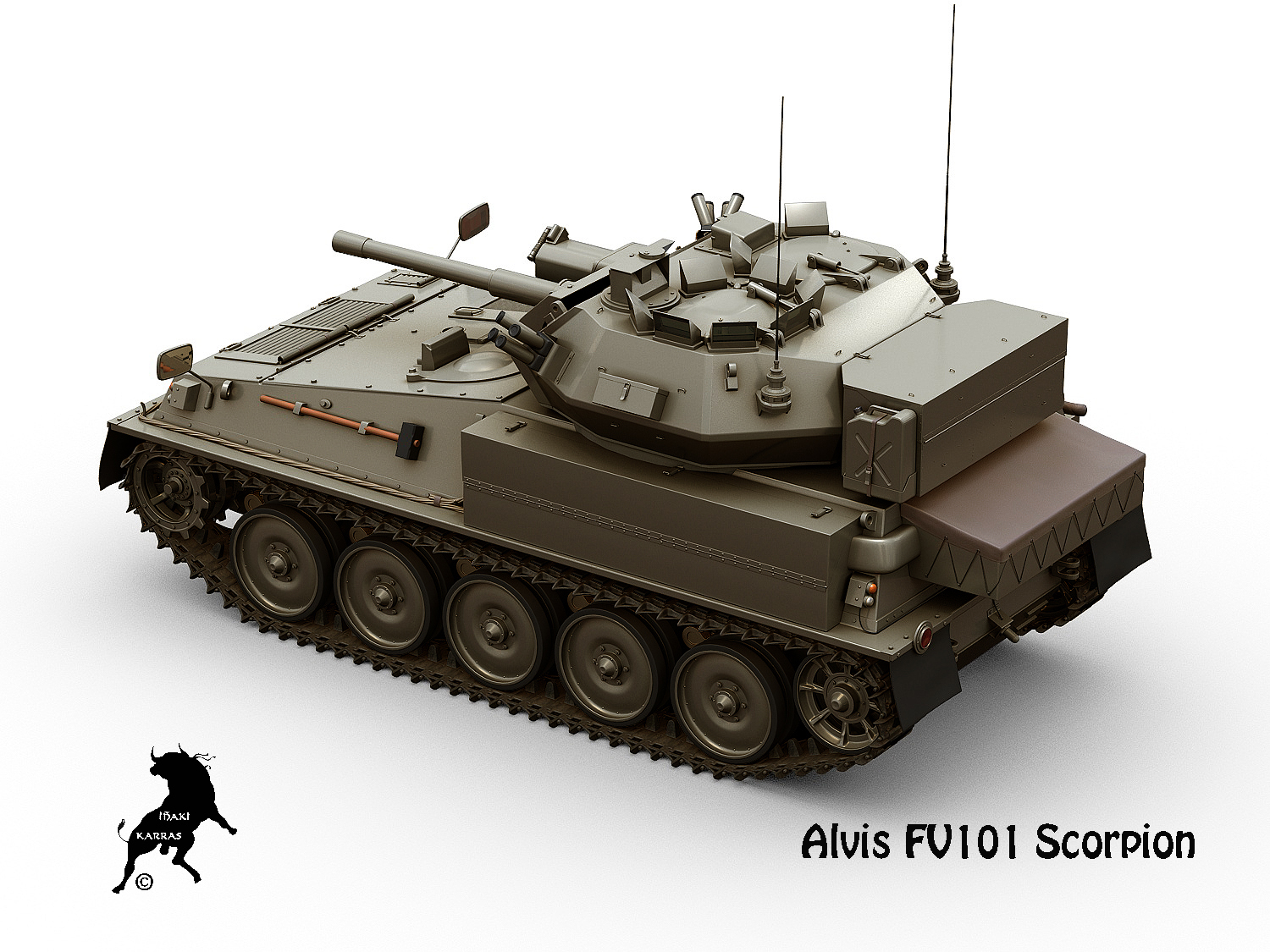 modèle 3D de Alvis FV101 Scorpion - TurboSquid 1255263