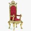 3d queens throne model