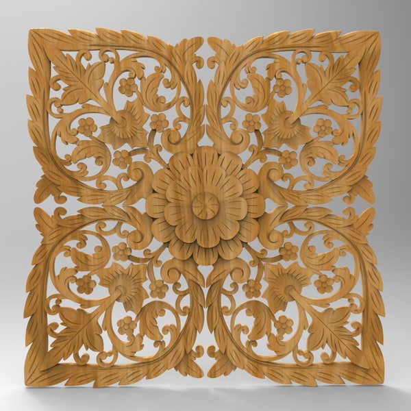 3d model of stl cnc router engraving