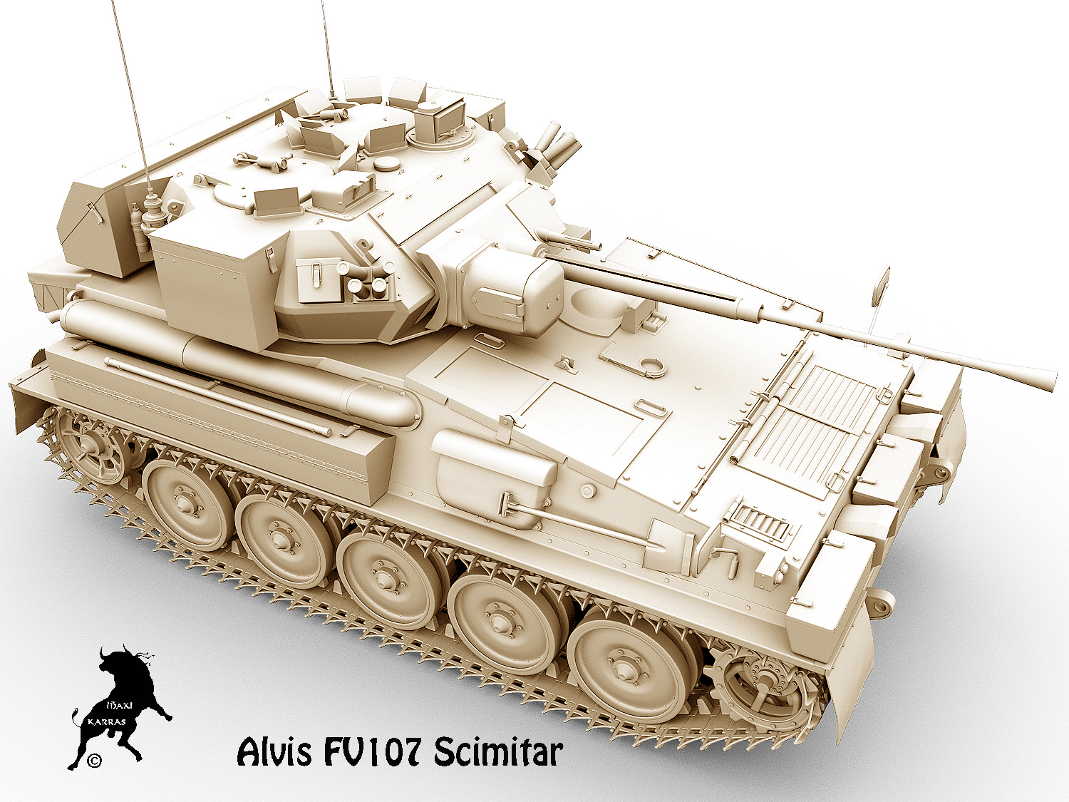 Fv107 scimitar alvis 3D - TurboSquid 1255715
