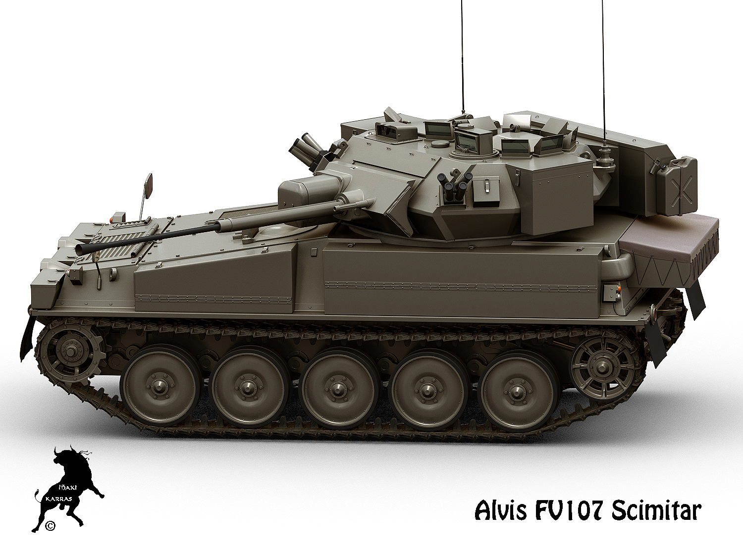 Fv107 scimitar alvis 3D - TurboSquid 1255715