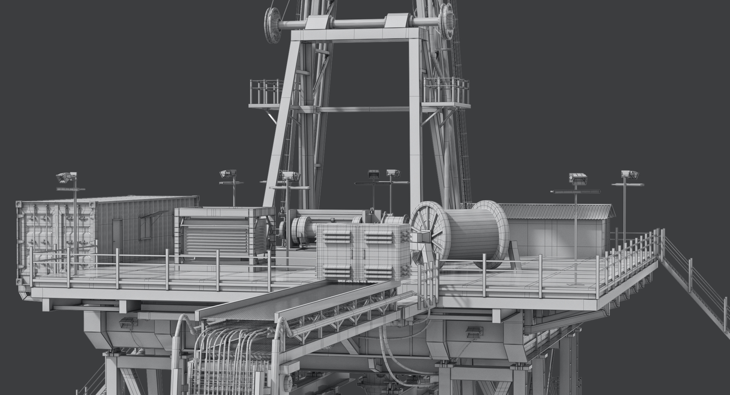Land rig 3D model - TurboSquid 1256087