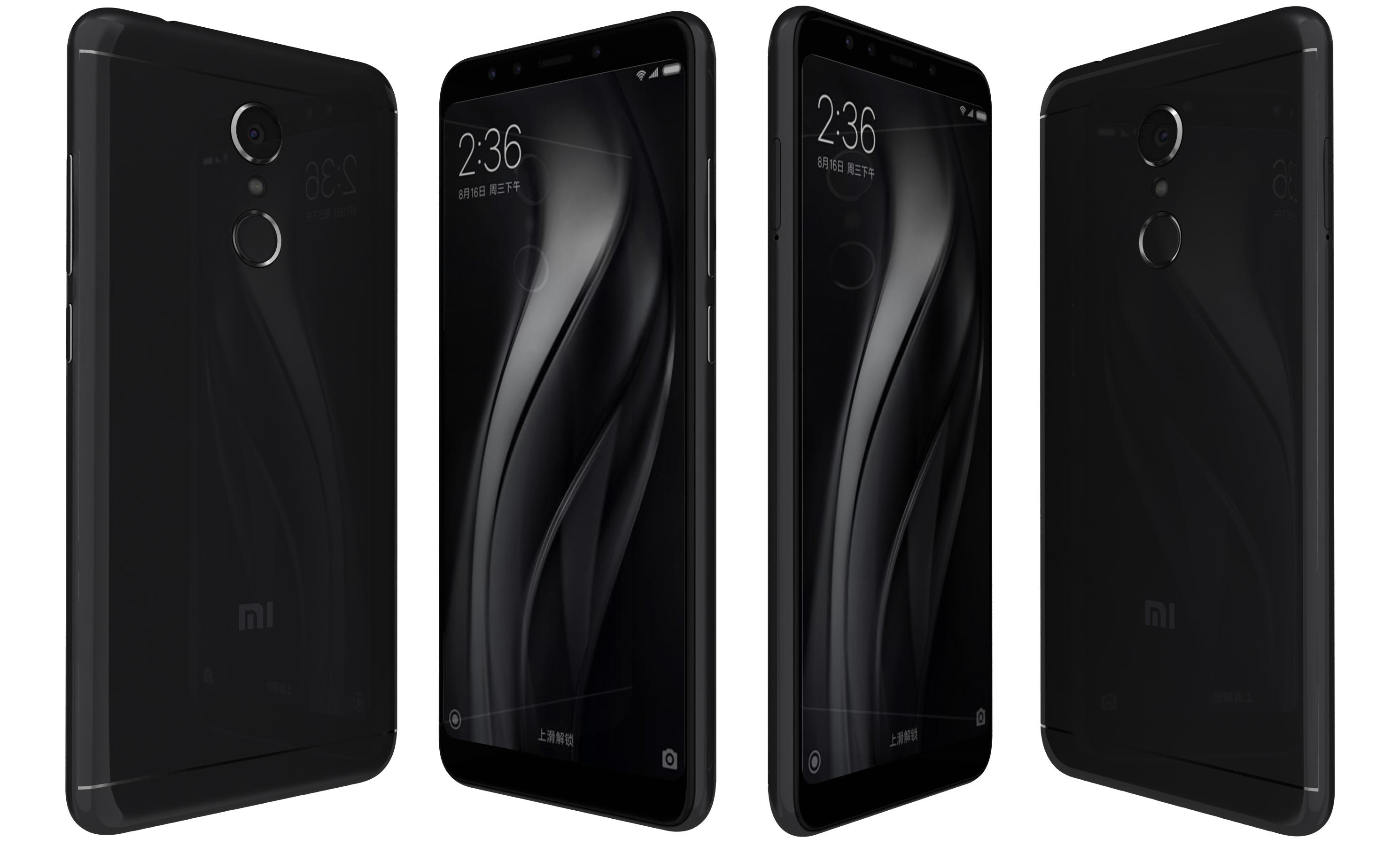 3D xiaomi redmi 5 black model - TurboSquid 1257228