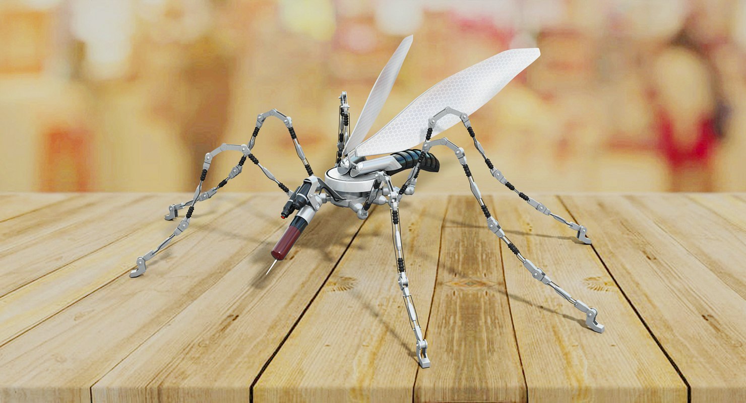 3D sci-fi mosquito robot concept - TurboSquid 1256203