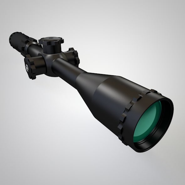 Optical sight weapons model - TurboSquid 1256312