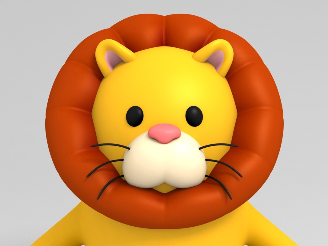 Lion character cartoon 3D model - TurboSquid 1256476