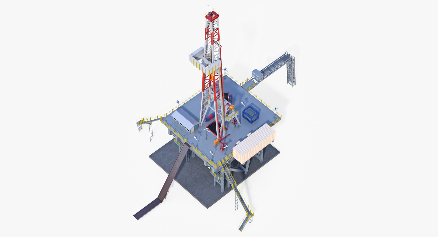 Land rig 3D model - TurboSquid 1256087