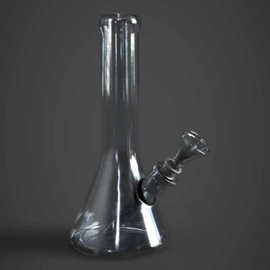 Glass bong 3D model - TurboSquid 1256612