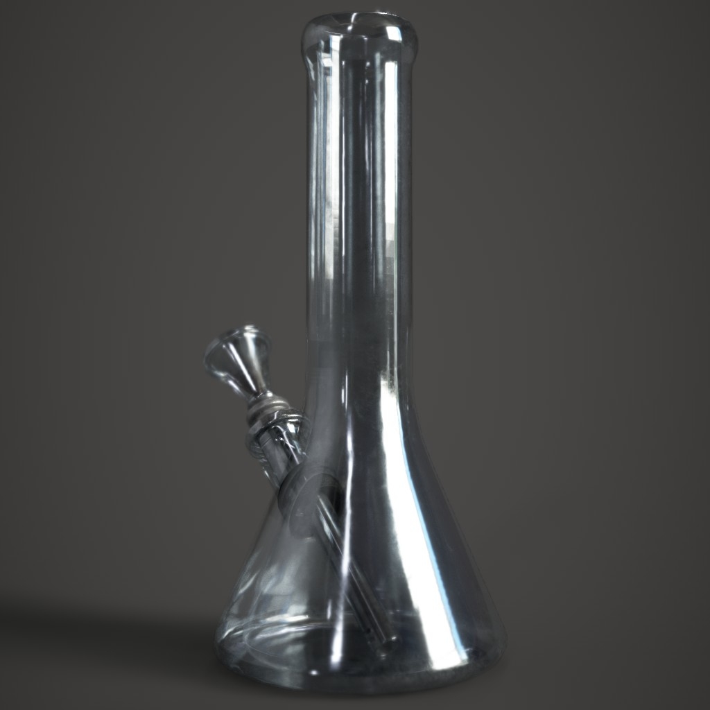 Glass bong 3D model - TurboSquid 1256612