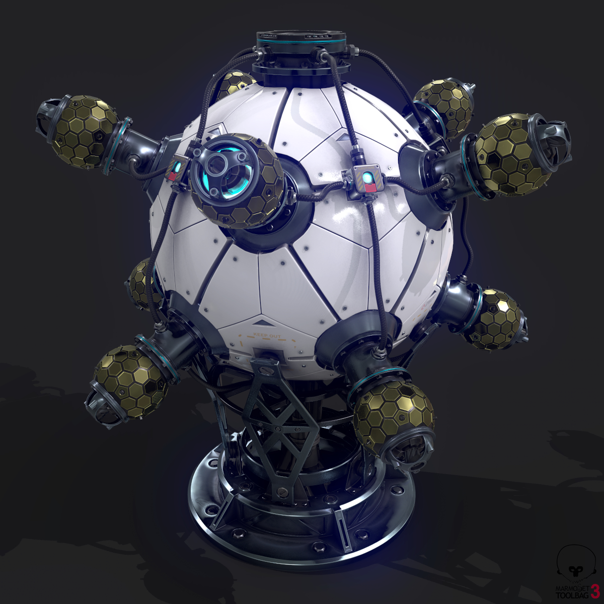 Sci-fi nuclear reactor 3D model - TurboSquid 1256628