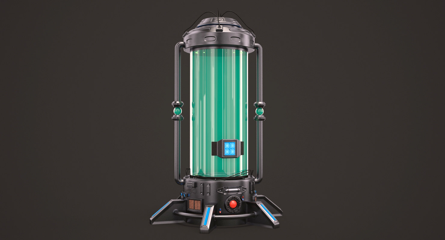 3D sci fi cryopod - TurboSquid 1256660