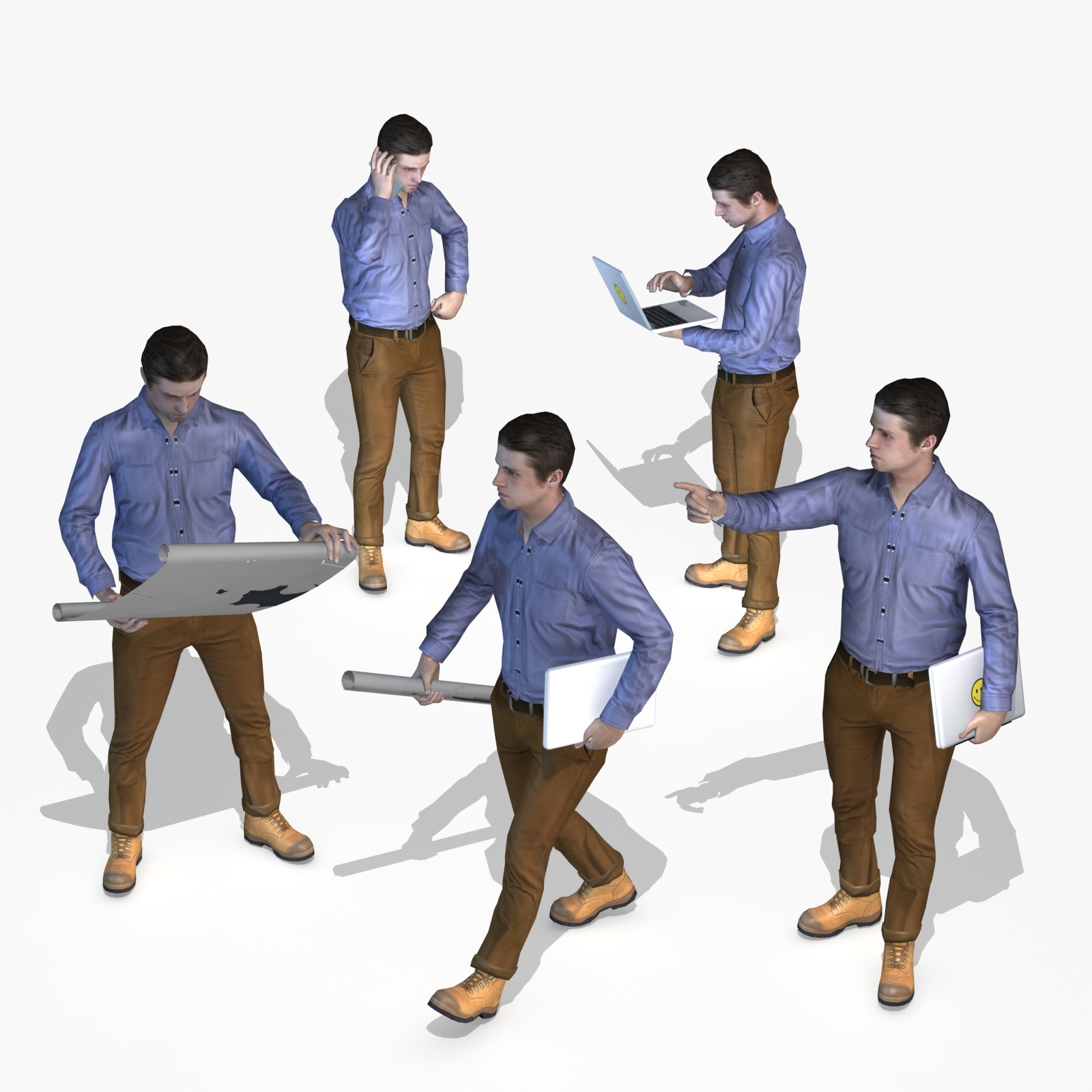 Workman engineer 3D model - TurboSquid 1256677