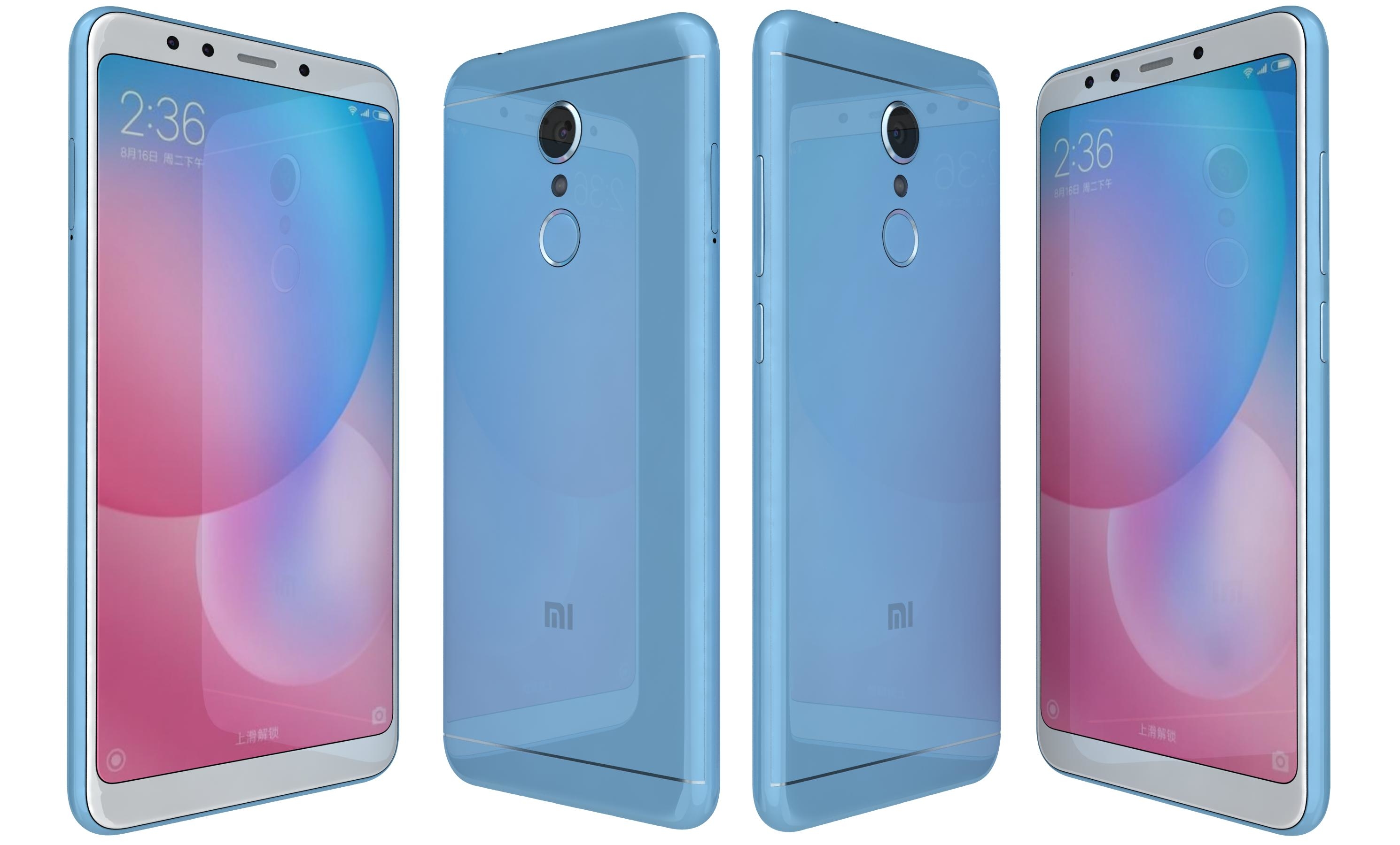 modelo 3d Xiaomi redmi 5 todos los colores - TurboSquid 1257425