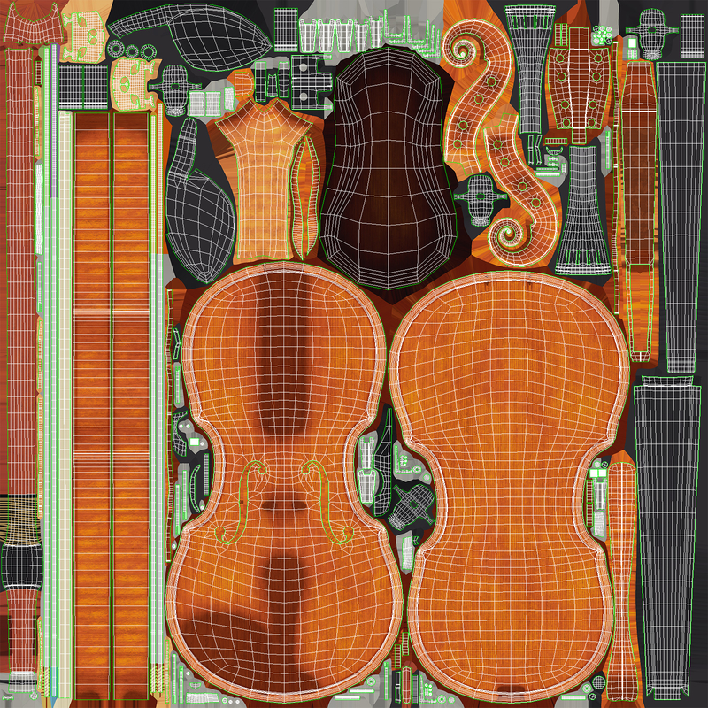 3D violin model - TurboSquid 1257262