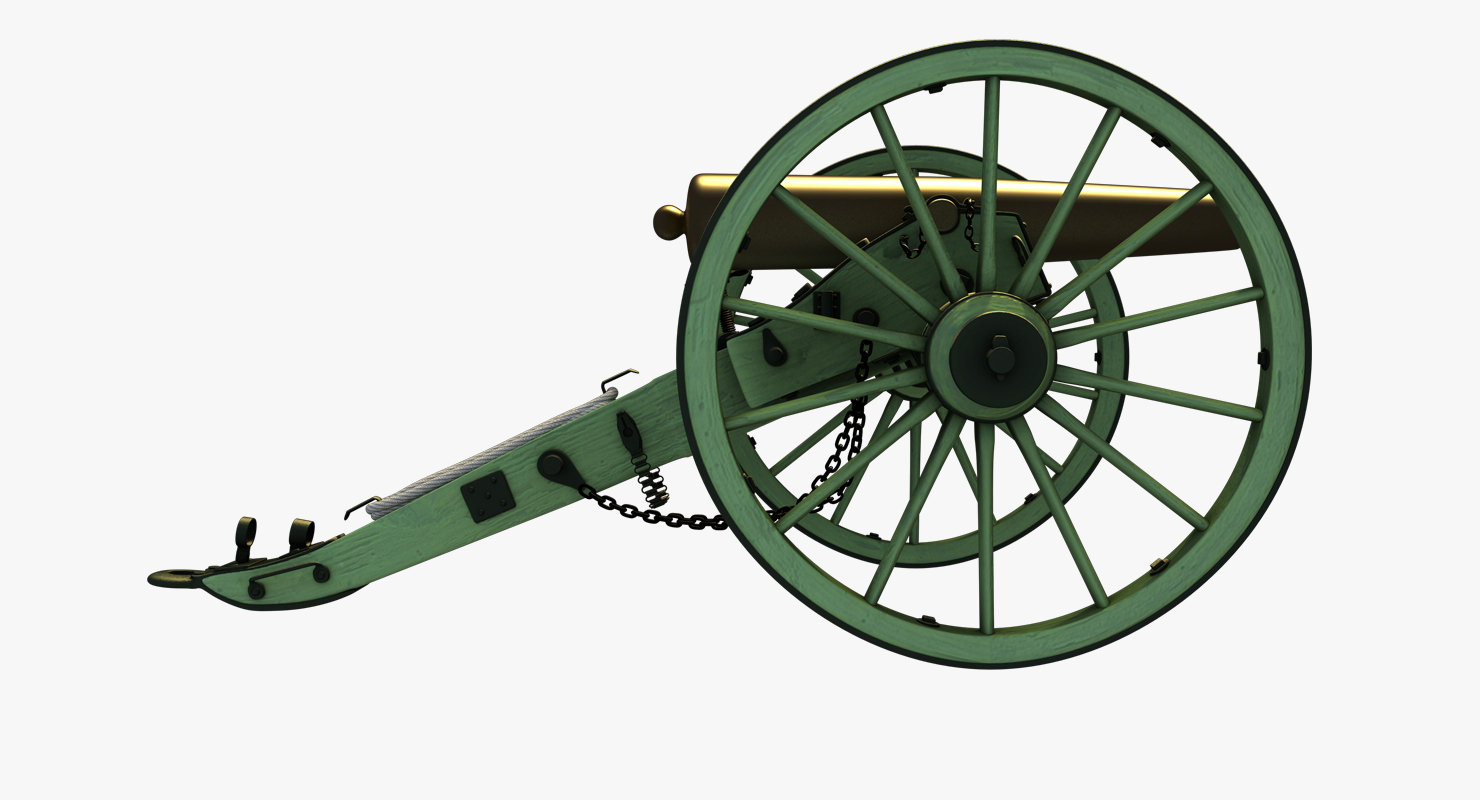 3D 1857 12-pounder napoleon field model - TurboSquid 1257502