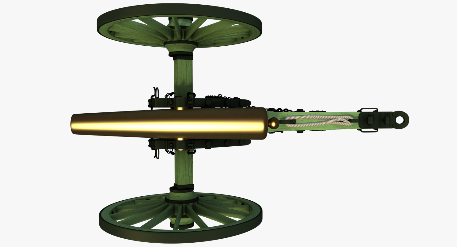 3D 1857 12-pounder napoleon field model - TurboSquid 1257502