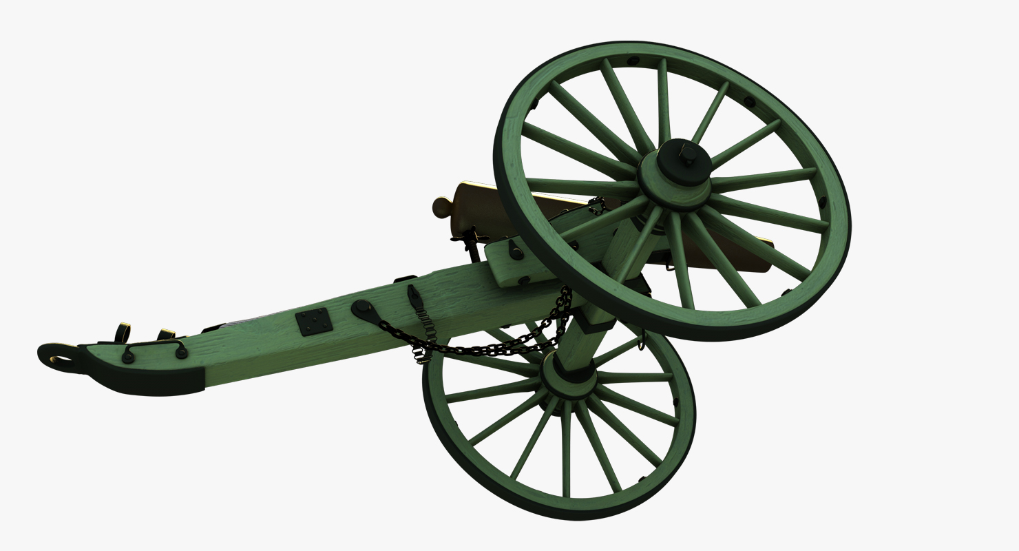 3D 1857 12-pounder napoleon field model - TurboSquid 1257502