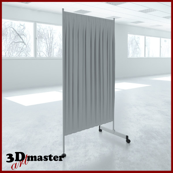 Medical patient privacy screen 3D model - TurboSquid 1257834