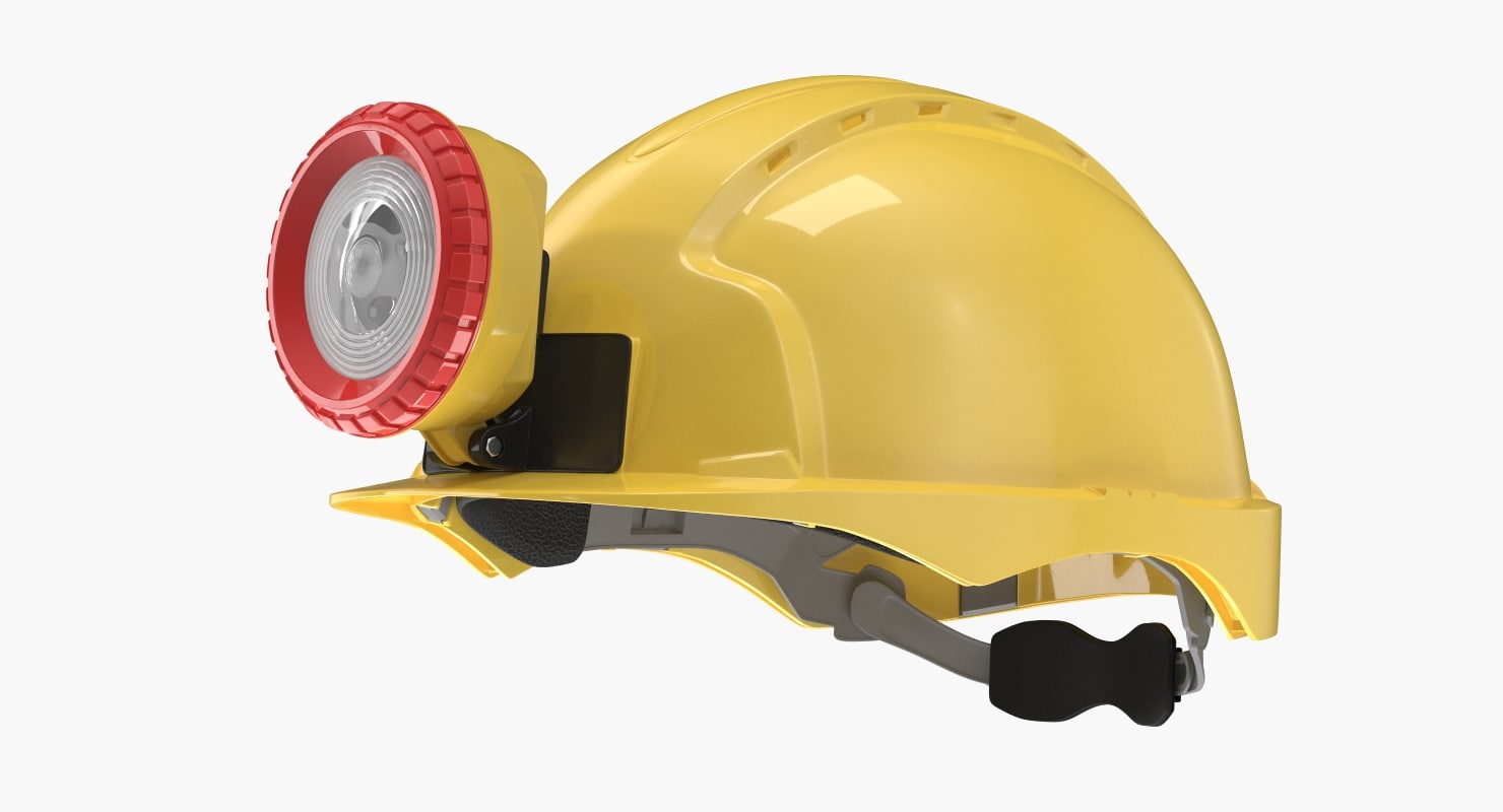 Mining helmet light model - TurboSquid 1258145