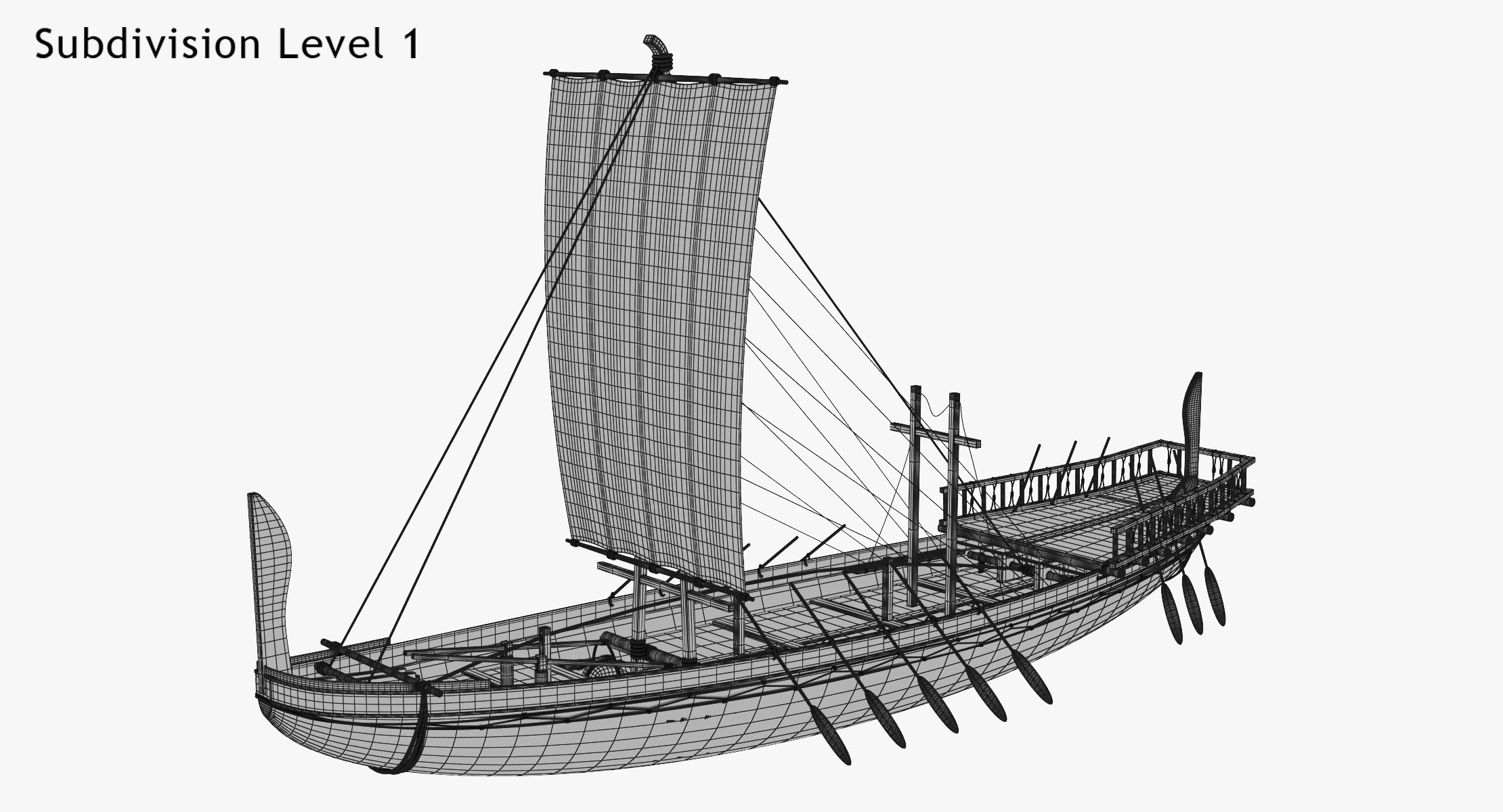 3D ancient egyptian merchant ship model - TurboSquid 1247051