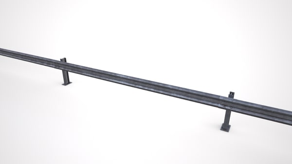 Guardrail guard rail 3D model - TurboSquid 1258266