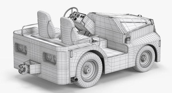 Tow tractor tug m1a 3D model - TurboSquid 1258349