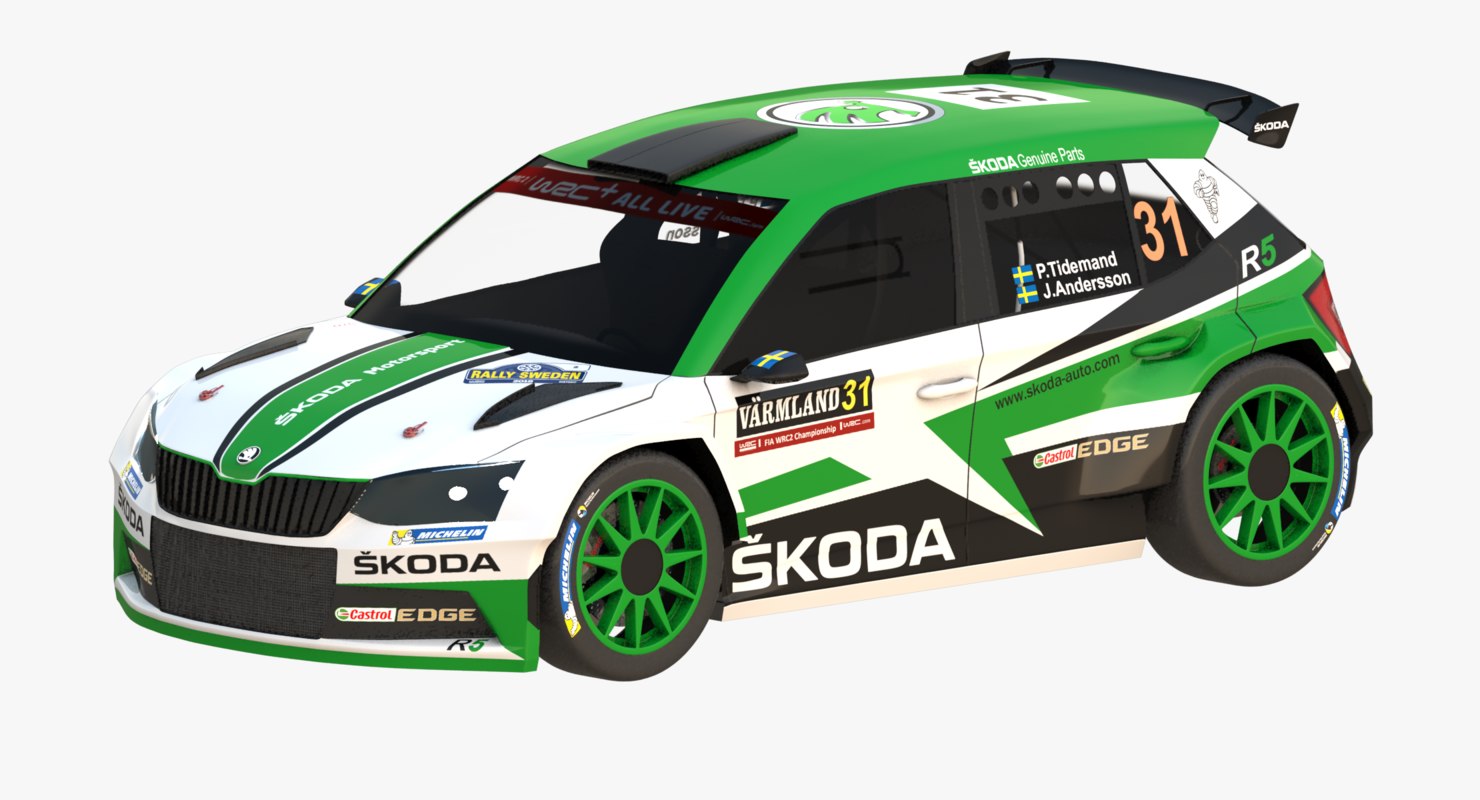 Skoda fabia r5 wrc 3D model - TurboSquid 1258568